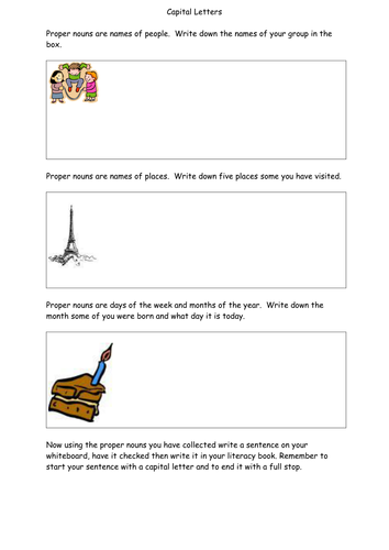 Year 2 Grammar Common and Proper Nouns (1/2) | Teaching Resources