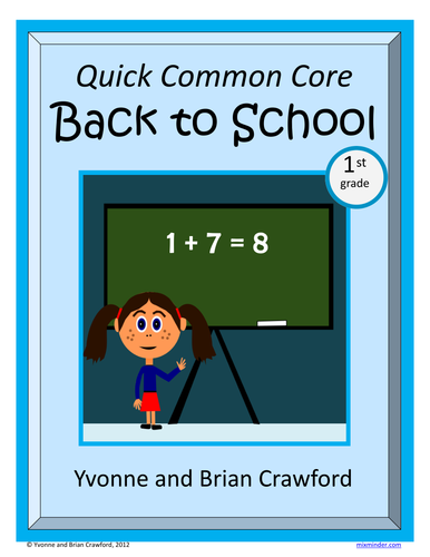 Back to School No Prep Common Core Math (1st grade) | Teaching Resources