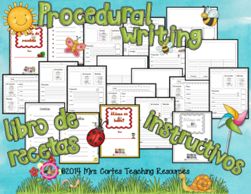Procedural Writing - Libro de recetas e instructivos- Spanish ...