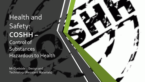COSHH - Health and Safety | Teaching Resources