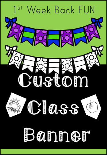 Custom Class Banner Activity for EYFS and KS1 Students | Teaching Resources