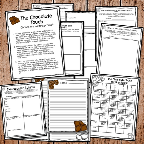 The Chocolate Touch Writing Prompts | Teaching Resources