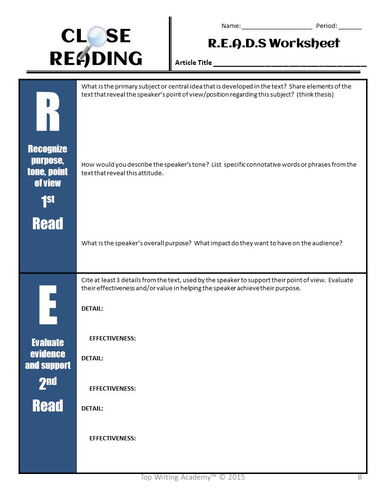 Black History Month Malcolm X Close Reading Unit | Teaching Resources