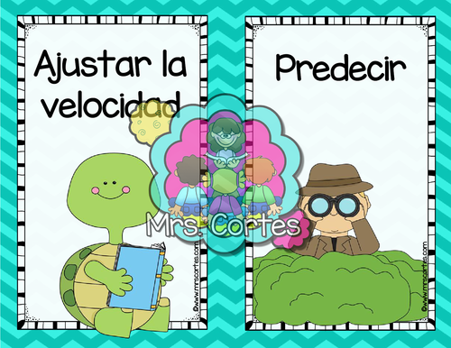 Reading Comprehension Strategies Cards- SPANISH | Teaching Resources