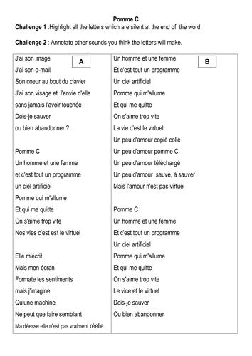 French songs to facilitate engaging learning for students | Teaching ...