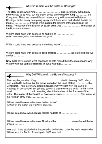 The Norman Conquest - Battle of Hastings SOW | Teaching Resources