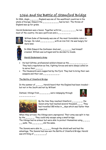 The Norman Conquest - Battle of Hastings SOW | Teaching Resources