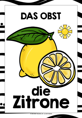 GERMAN FRUITS & VEGETABLES FLASHCARDS POSTERS | Teaching Resources