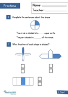 Simple unit fractions - identifying, shading and comparing | Teaching ...