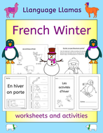 French Winter - L'hiver - activities, worksheets and handouts ...