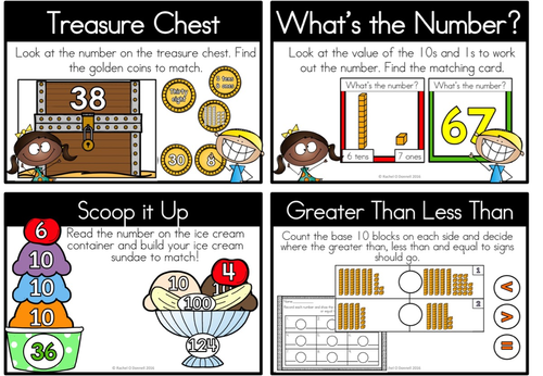 Place Value Maths Centers | Teaching Resources