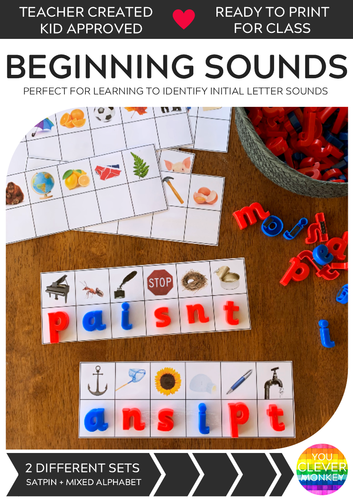 Beginning Sound Match Cards | Teaching Resources
