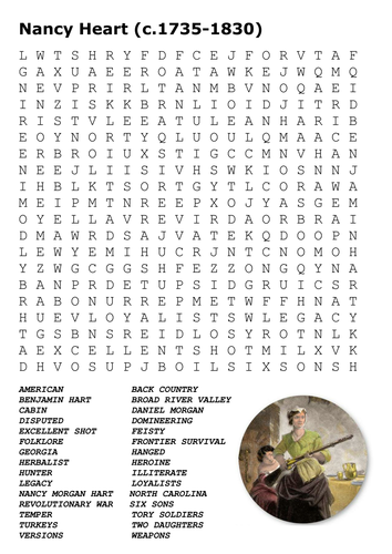 Revolutionary War Era 1763-83 (American Revolution) Word Search Pack ...