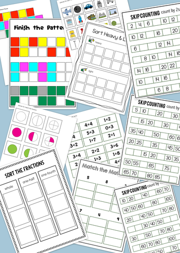 Interactive Math Work Book {Level 2} | Teaching Resources