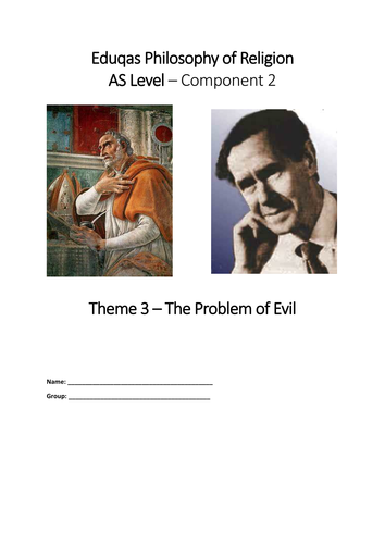 Eduqas AS Religious Studies: Component 2 Theme 3 - The Problem of Evil ...