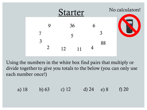 Highest Common Factor And Lowest Common Multiple Gcse Teaching Resources