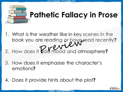 Pathetic Fallacy - KS3 | Teaching Resources