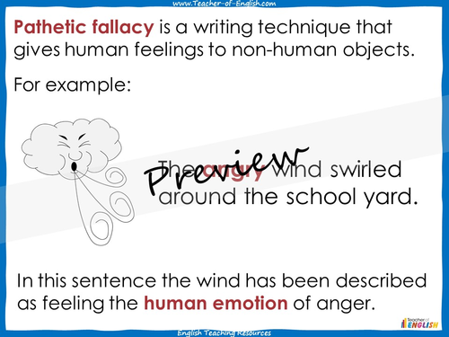 Pathetic Fallacy - KS3 | Teaching Resources