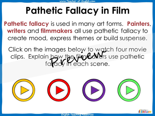 Pathetic Fallacy - KS3 | Teaching Resources