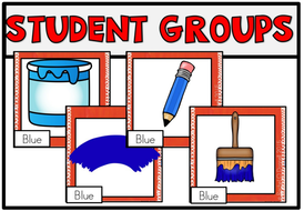 Partner Picking Student Grouping Colors | Teaching Resources