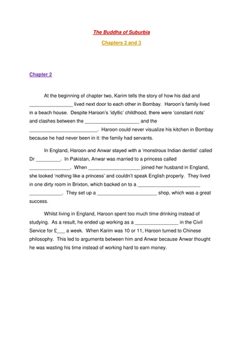 The Buddha of Suburbia | Teaching Resources