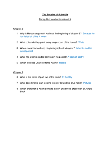 The Buddha of Suburbia | Teaching Resources