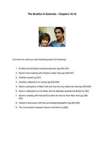 The Buddha of Suburbia | Teaching Resources