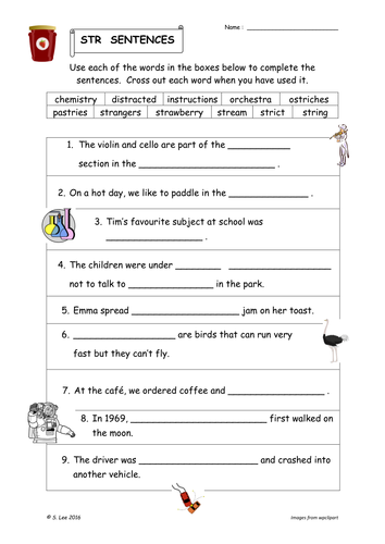 STR Blend worksheets by jamakex - UK Teaching Resources - TES