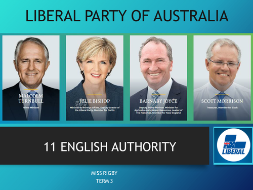 Political issues and the Liberal Party of Australia | Teaching Resources