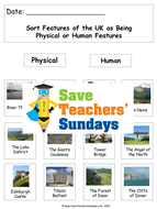 Human or Physical Features of the UK KS1 Lesson Plan, PowerPoint and ...