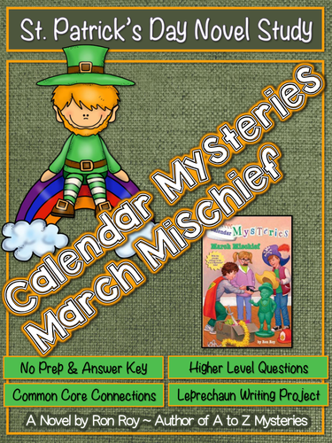 Calendar Mysteries March Mischief {Novel Study & Leprechaun Writing ...