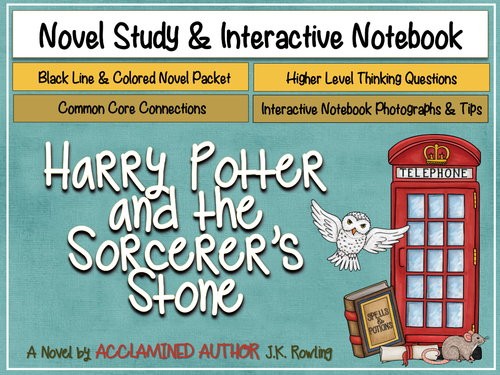 Harry Potter and the Philosopher's Stone Novel Study & Interactive ...
