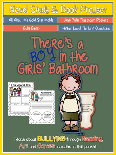 There's a Boy in the Girls' Bathroom {Novel Study, Art Project, & More ...