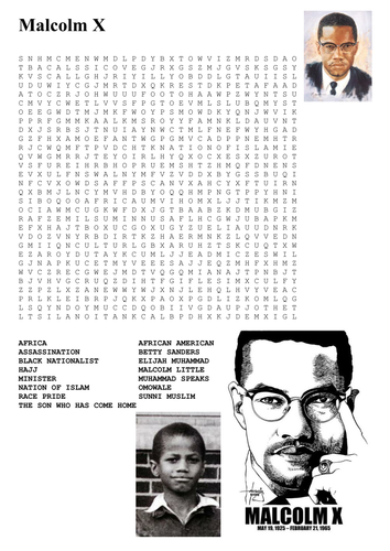 Malcolm X Puzzle Pack by sfy773 - Teaching Resources - TES