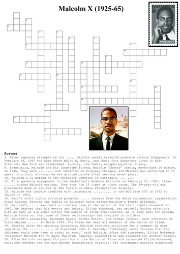 Malcolm X Puzzle Pack by sfy773 - Teaching Resources - TES