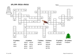 SPL & SPR Blends worksheets | Teaching Resources