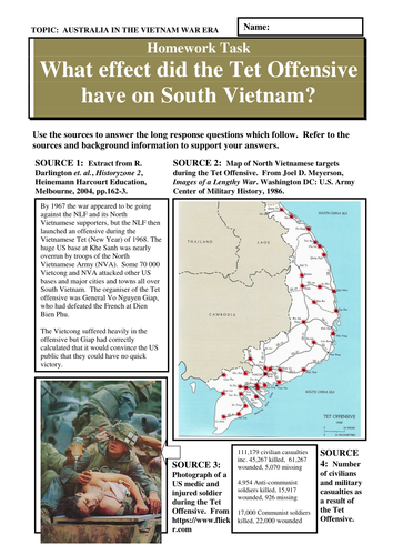 What were the effects of the Tet Offensive on South Vietnam? | Teaching ...