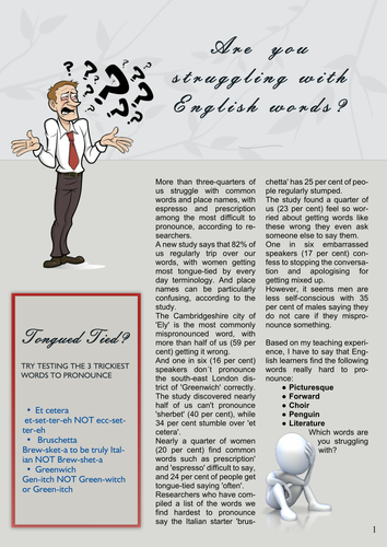 Fun in the English Classroom | Teaching Resources