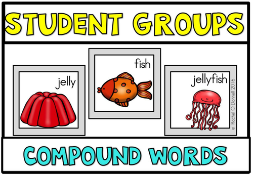 Pick a Partner Cards Compound Words | Teaching Resources