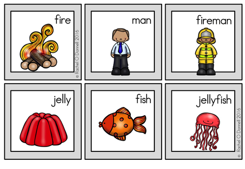 Pick a Partner Cards Compound Words | Teaching Resources