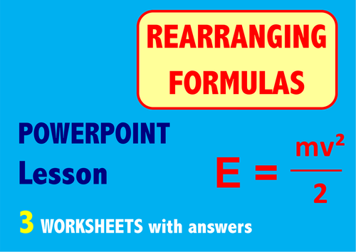 Rearranging Formulas by Skillsheets - UK Teaching Resources - TES