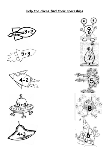 Alien addition and subtraction | Teaching Resources