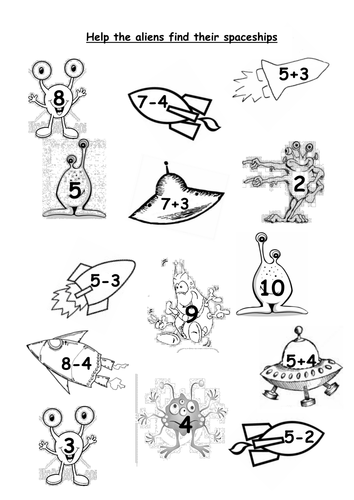 Alien addition and subtraction | Teaching Resources