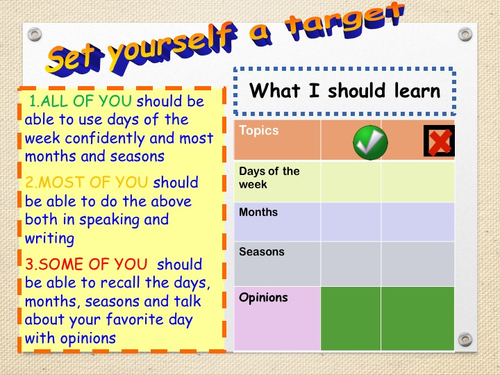 Spanish days months and seasons lesson + activities / Dias and meses y ...