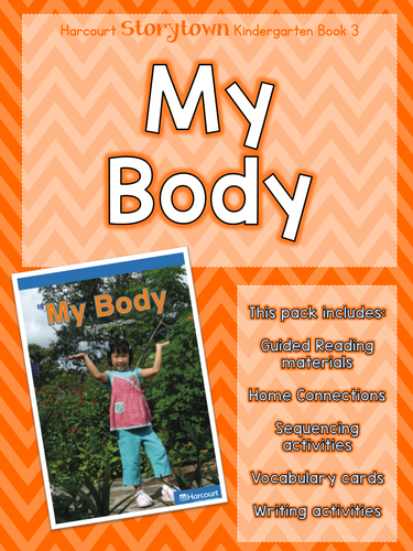 Guided Reading Pack: Storytown Kindergarten Book 3 My Body | Teaching ...