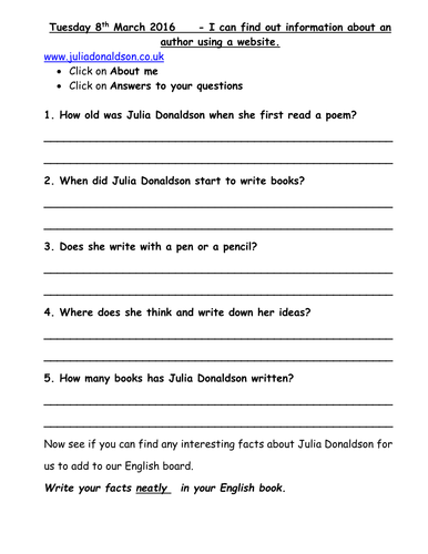 Stickman by Julia Donaldson Year 2 literacy plan and all resources ...