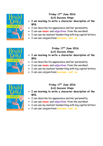 The BFG by Roald Dahl Literacy Year 2 planning | Teaching Resources