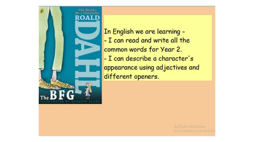 The BFG by Roald Dahl Literacy Year 2 planning | Teaching Resources
