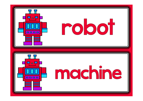 ROBOTS TEACHING RESOURCES - ROLE PLAY DISPLAY KS 1-2 EARLY YEARS TOYS ...