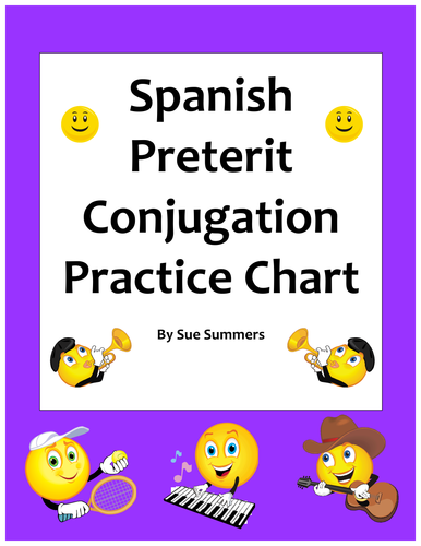 Spanish Verb Conjugation Charts - Preterit Tense | Teaching Resources